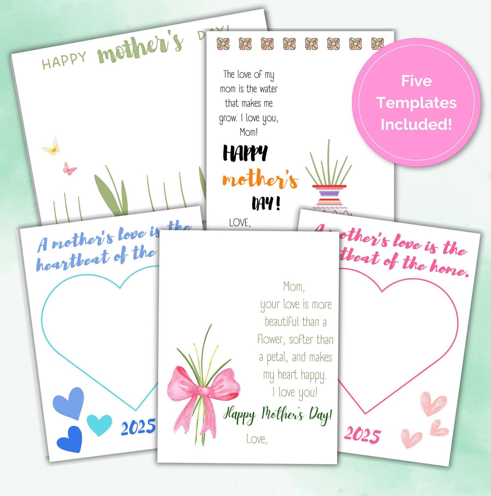 Mother's Day Keepsake Handprint and Fingerprint Craft for Kids ...