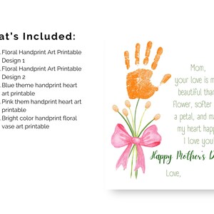 Mother's Day Keepsake Handprint and Fingerprint Craft for Kids ...