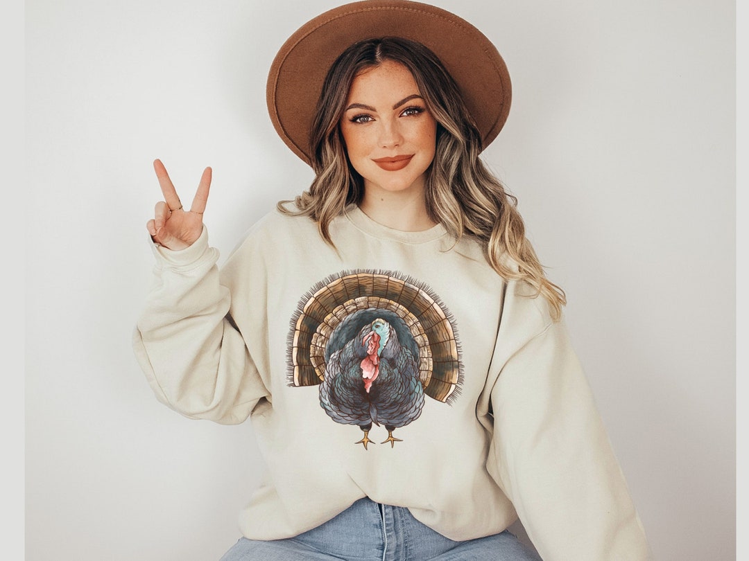 Vintage Turkey Sweatshirt, Thankful Party Sweaters, Vintage ...