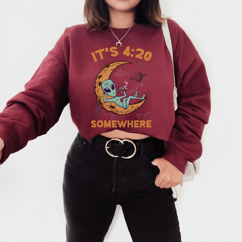 Camiseta 420 Shirt-Weed, Alien Shurt, Regalo 420, Sudadera de apoyo a ...