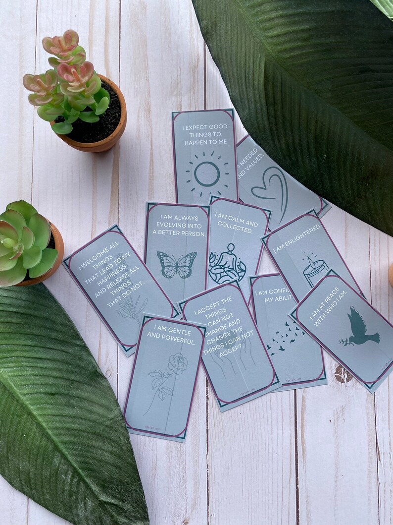 Women's Affirmation Cards. Set of 20, Unique Affirmations for Positive ...