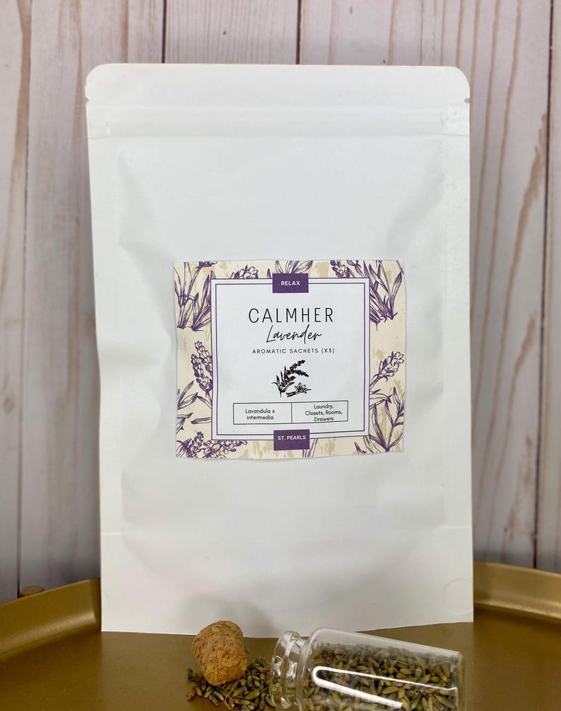 CALMHER Lavender Aromatic Sachets, Great for Freshening Laundry ...