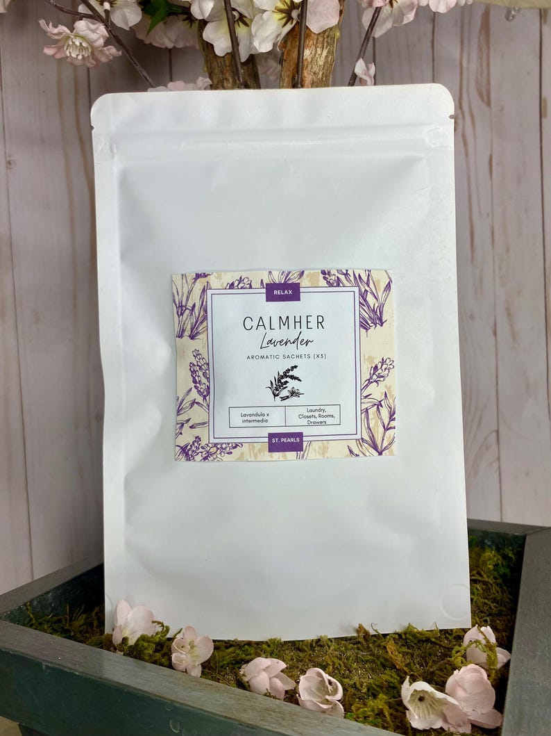 CALMHER Lavender Aromatic Sachets, Great for Freshening Laundry ...