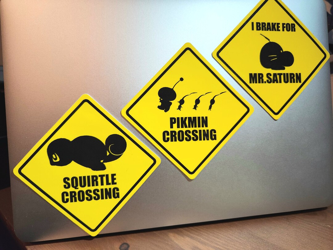 Squirtle Earthbound Pikmin Sign Vinyl Sticker - Etsy
