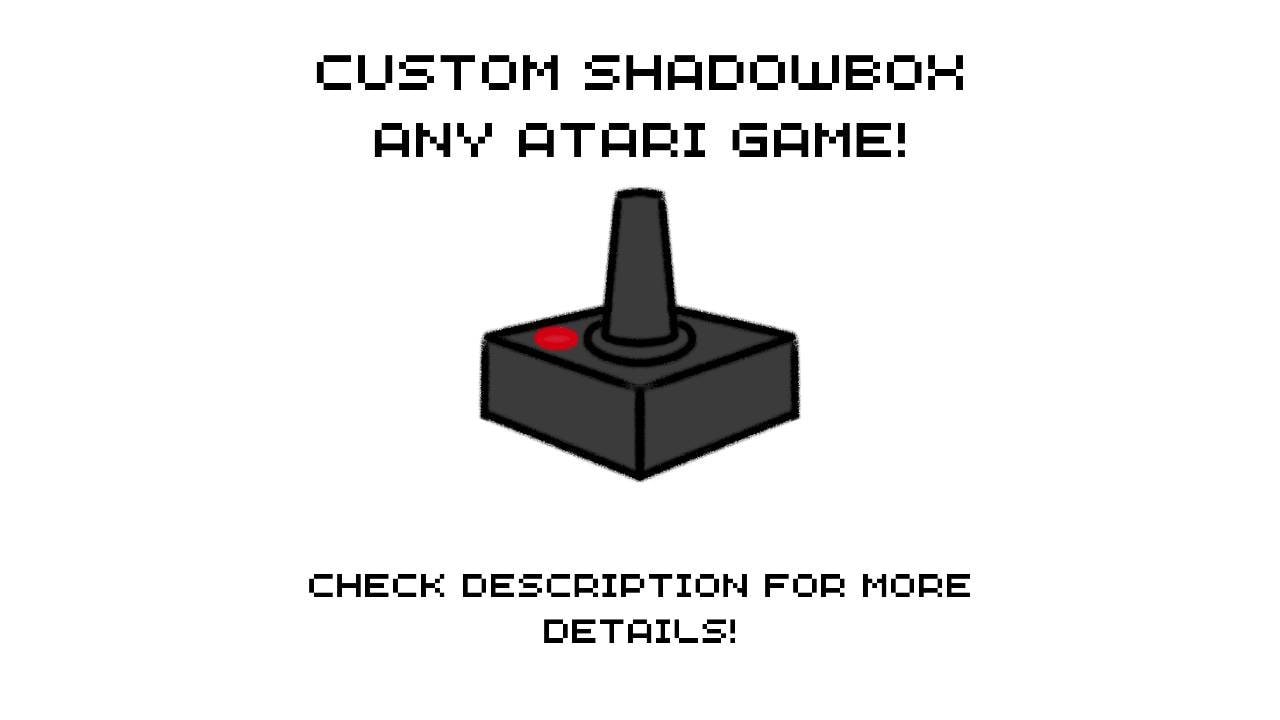 Atari Game CUSTOM Shadow Box Art - Etsy