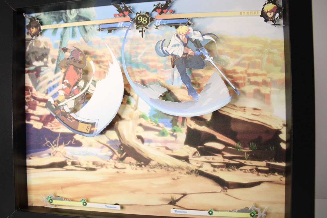 Guilty Gear Strive Shadow Box Art: FULLY CUSTOMIZABLE - Etsy