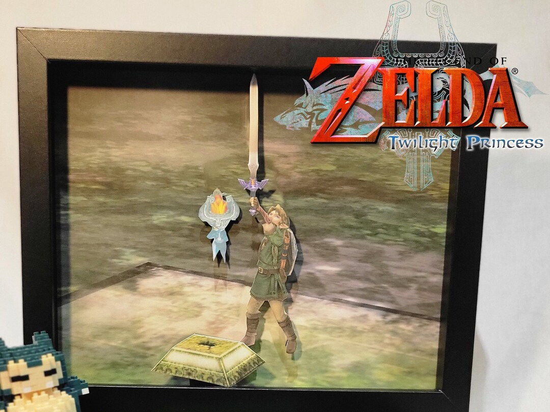 Legend of Zelda Twilight Princess Shadowbox CUSTOM - Etsy