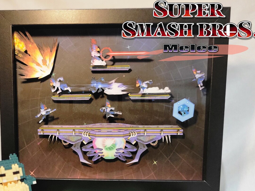 Smash Bros Melee Shadowbox CUSTOM - Etsy