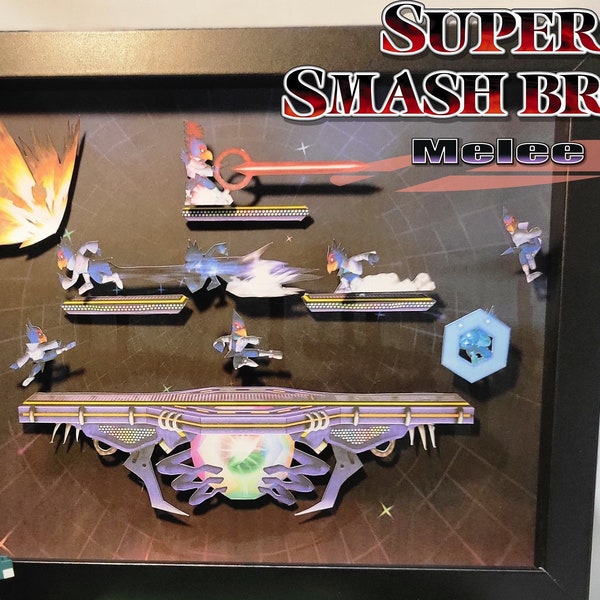 Super Smash Melee Shadowbox - Etsy