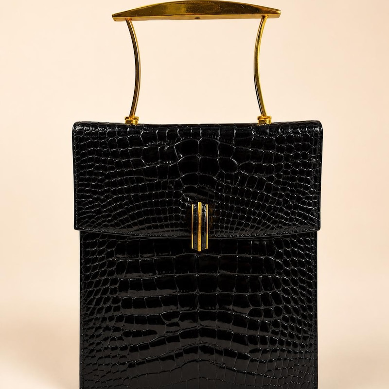 60s Croc Purse - Etsy