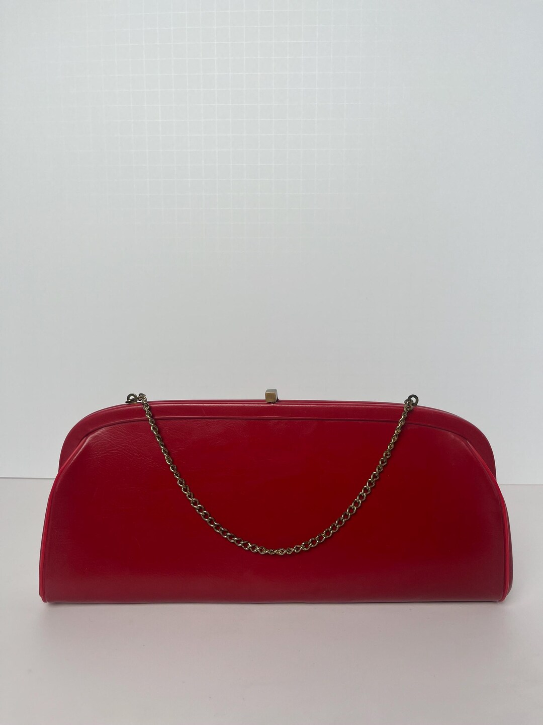 1950’s 1960’s Vintage Ruby Red Handbag/ Clutch - Etsy