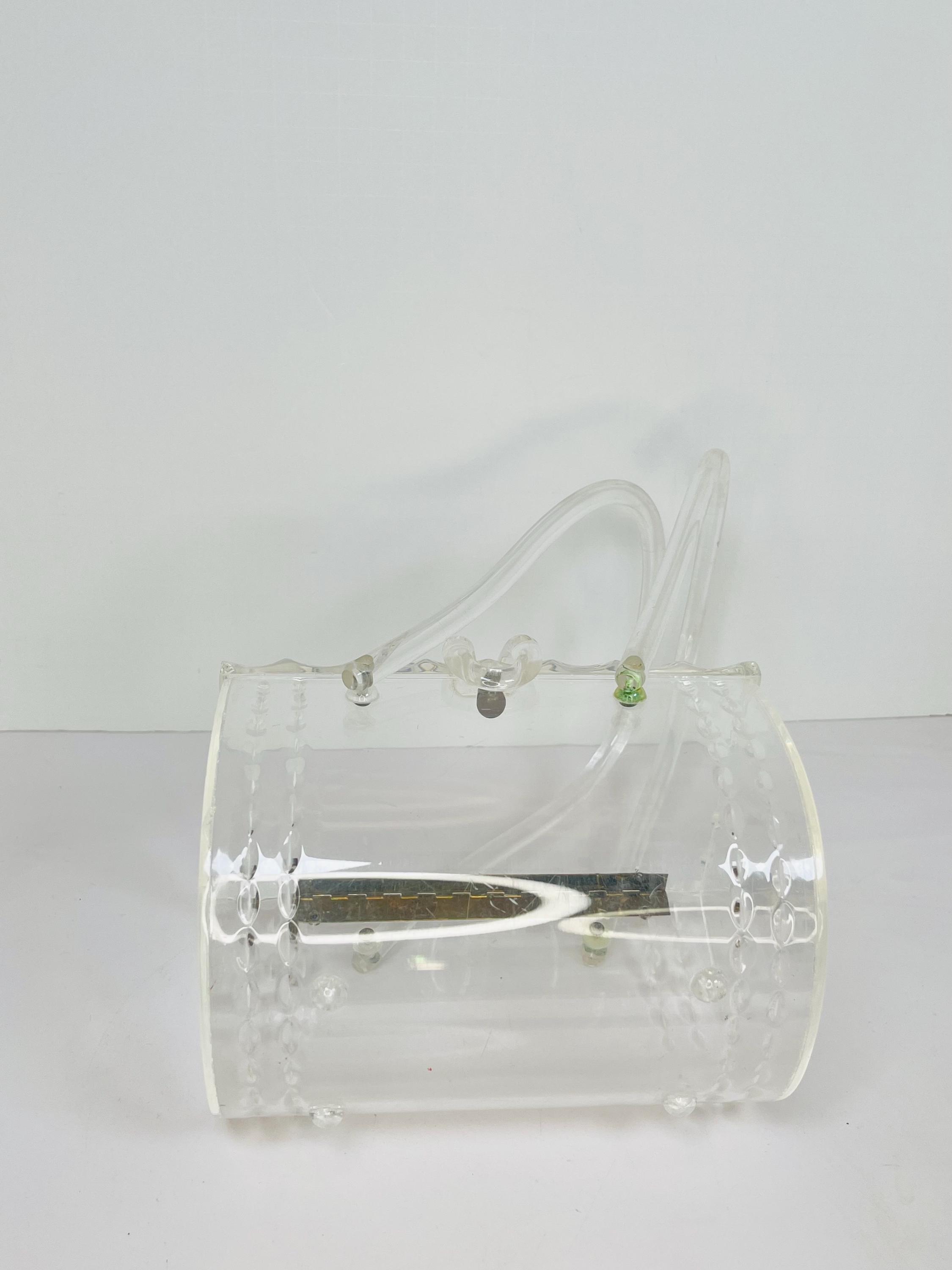 1960s Clear Lucite Handbag Structured Vintage Acrylic Purse - Etsy