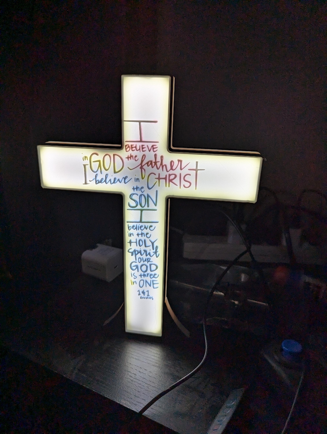 Cross Light Box - Etsy