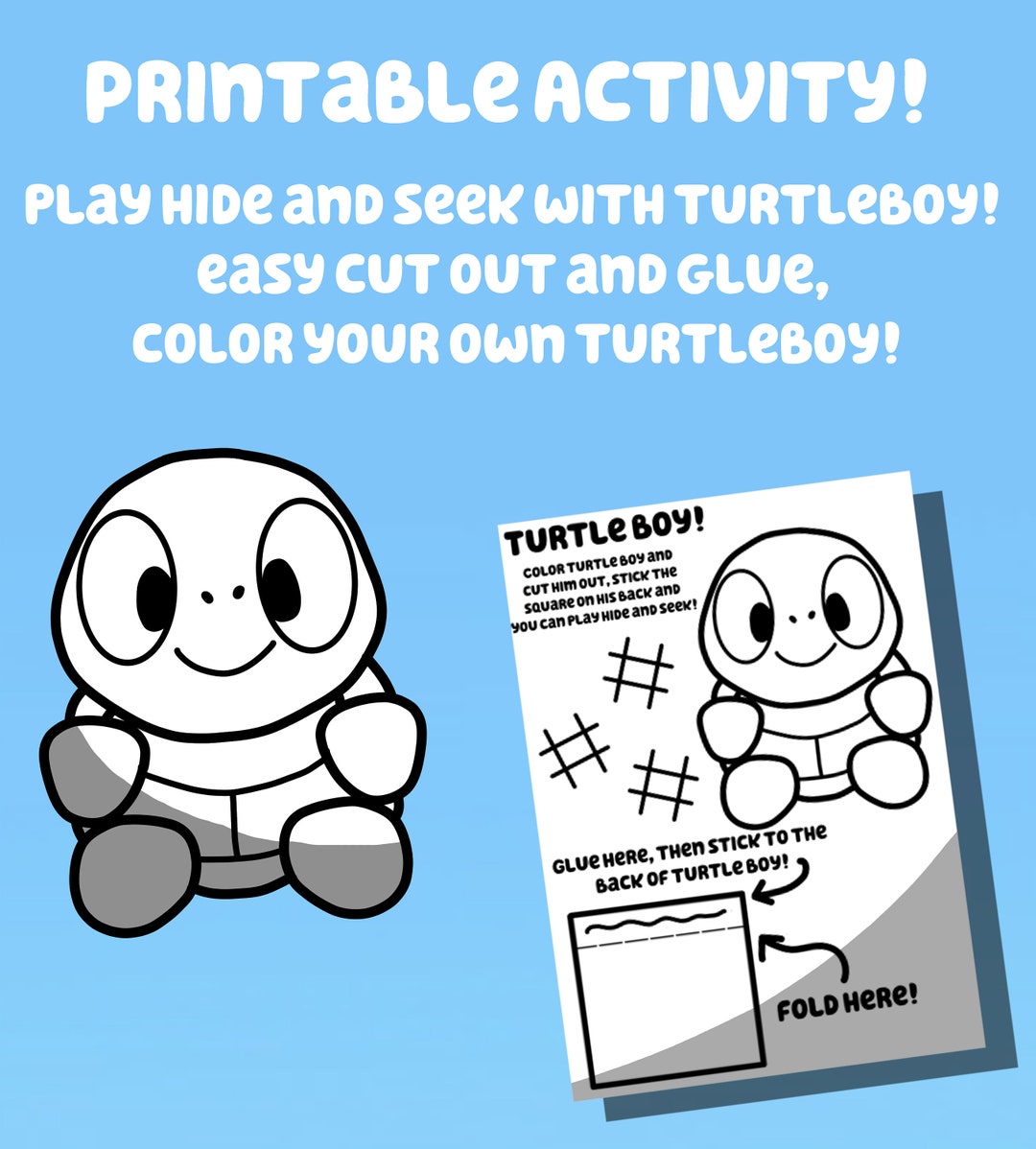 Bluey Printable Activity | Turtleboy Hide and Seek - Etsy