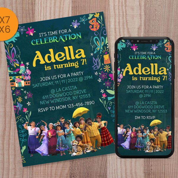 Encanto Themed Birthday Invitations - Etsy