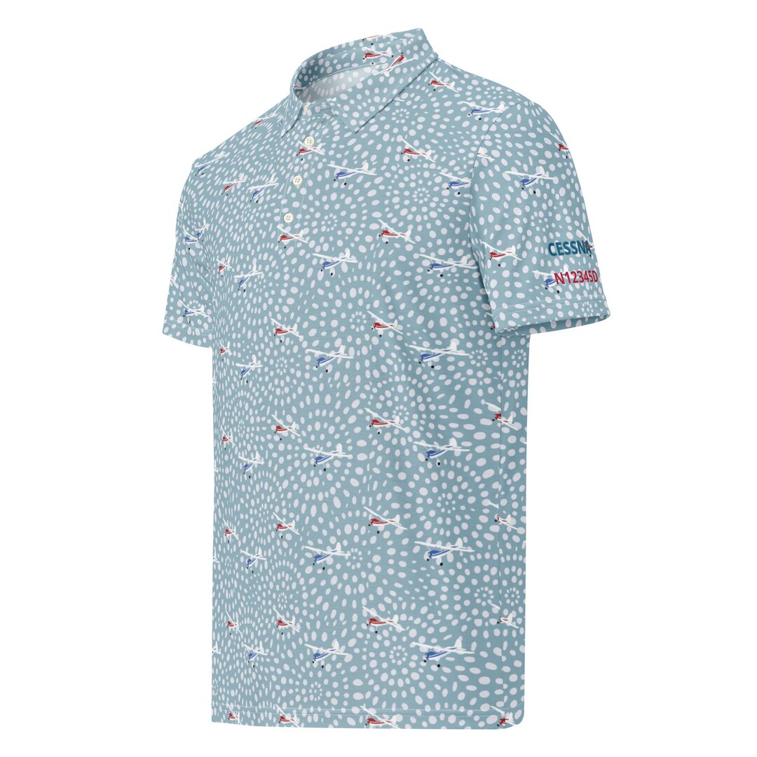 Cessna 170 Custom N Number All Over Printed Sublimated FITTED Men’s ...