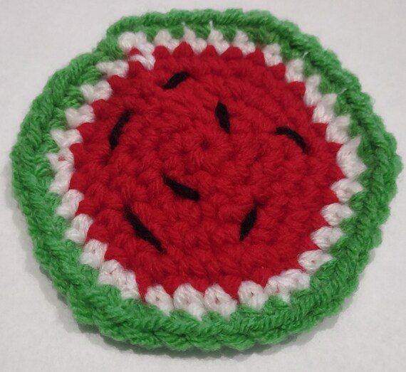 Crochet Watermelon Slice Pattern - Etsy
