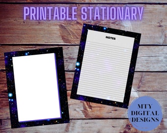 Galaxy Writing Paper - Etsy