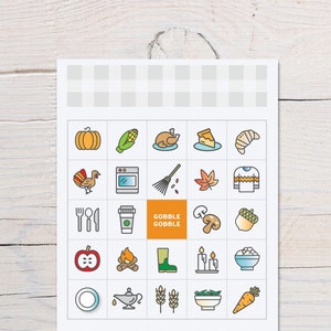 Printable Turkey Bingo | 30 Unique Bingo Cards | Instant Digital ...