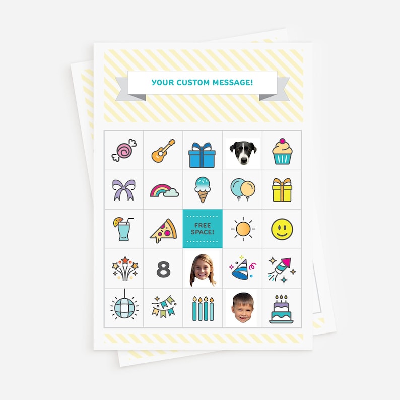 Personalized Bingo Cards | 30 Unique Cards | Custom Printable PDF ...
