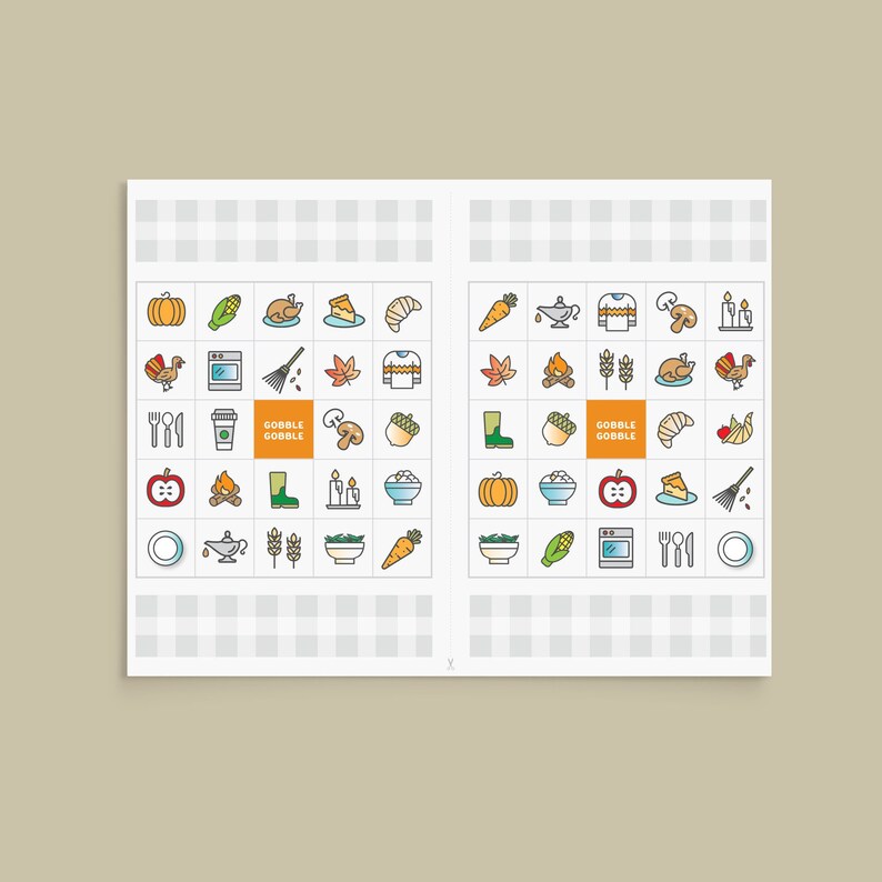 Printable Turkey Bingo | 30 Unique Bingo Cards | Instant Digital ...