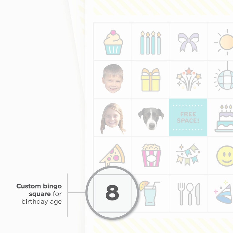 Personalized Bingo Cards | 30 Unique Cards | Custom Printable PDF ...