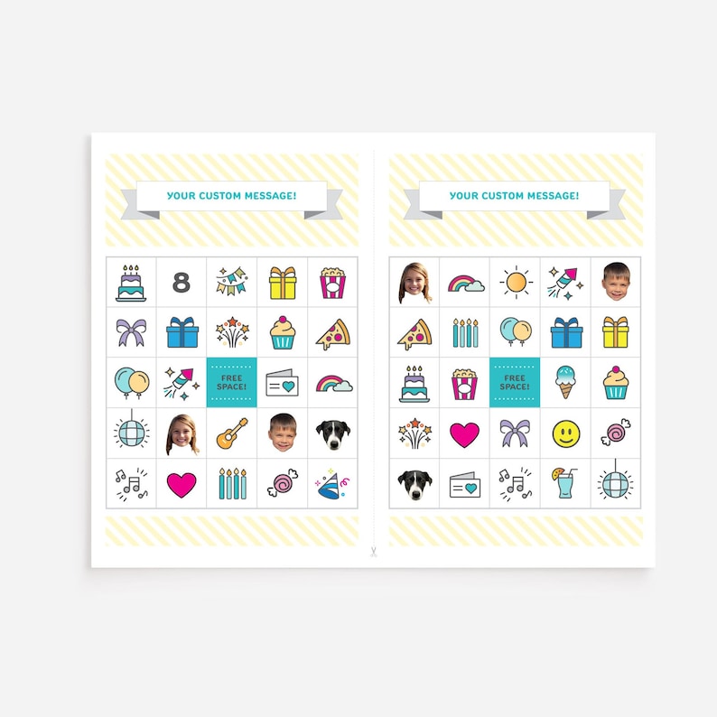 Personalized Bingo Cards | 30 Unique Cards | Custom Printable PDF ...