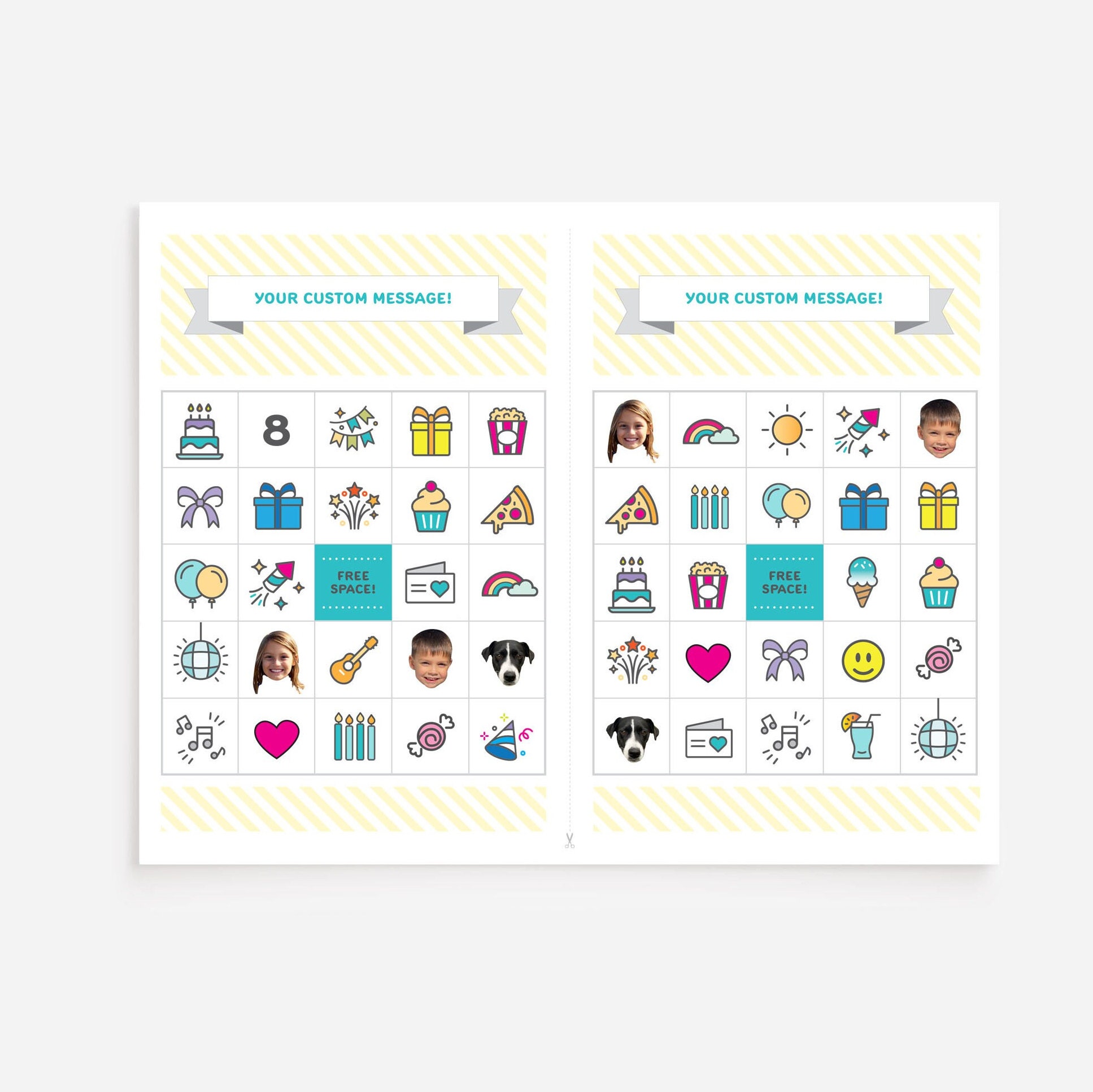 Personalized Bingo Cards | 30 Unique Cards | Custom Printable PDF ...