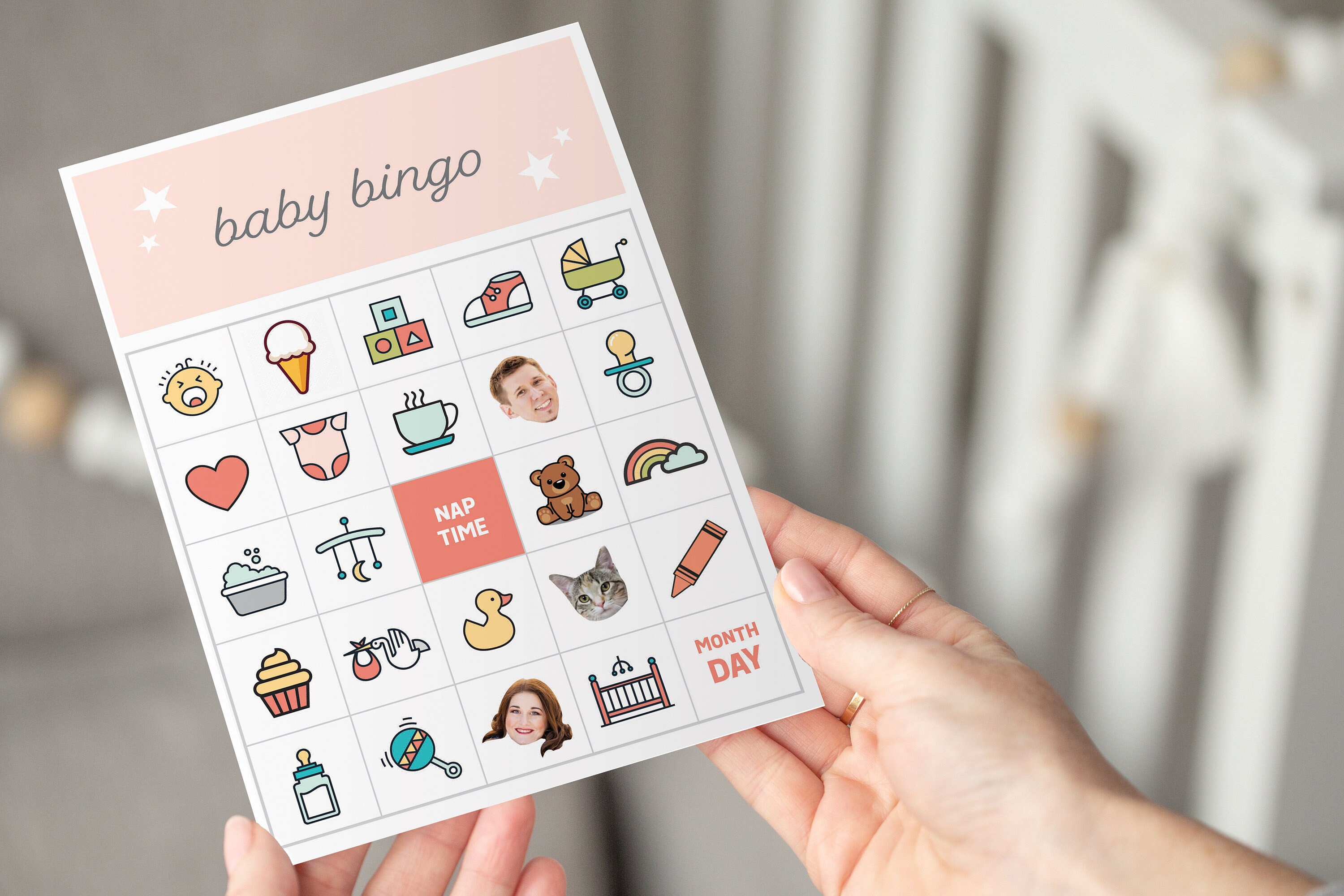 Personalized Baby Shower Bingo Cards | 30 Unique Cards | Custom ...