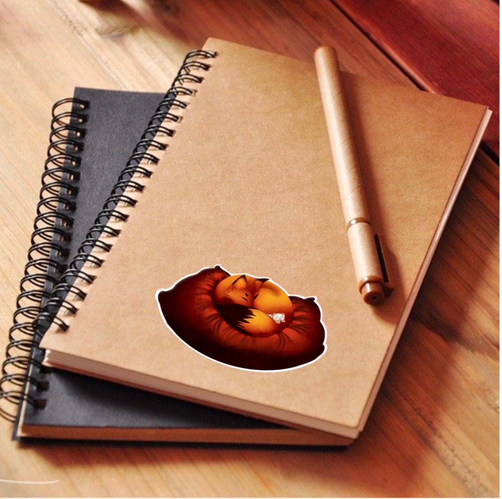 Vibrant Color Fox and Ferret Sticker ENHANCED WITH Artvive AR. - Etsy