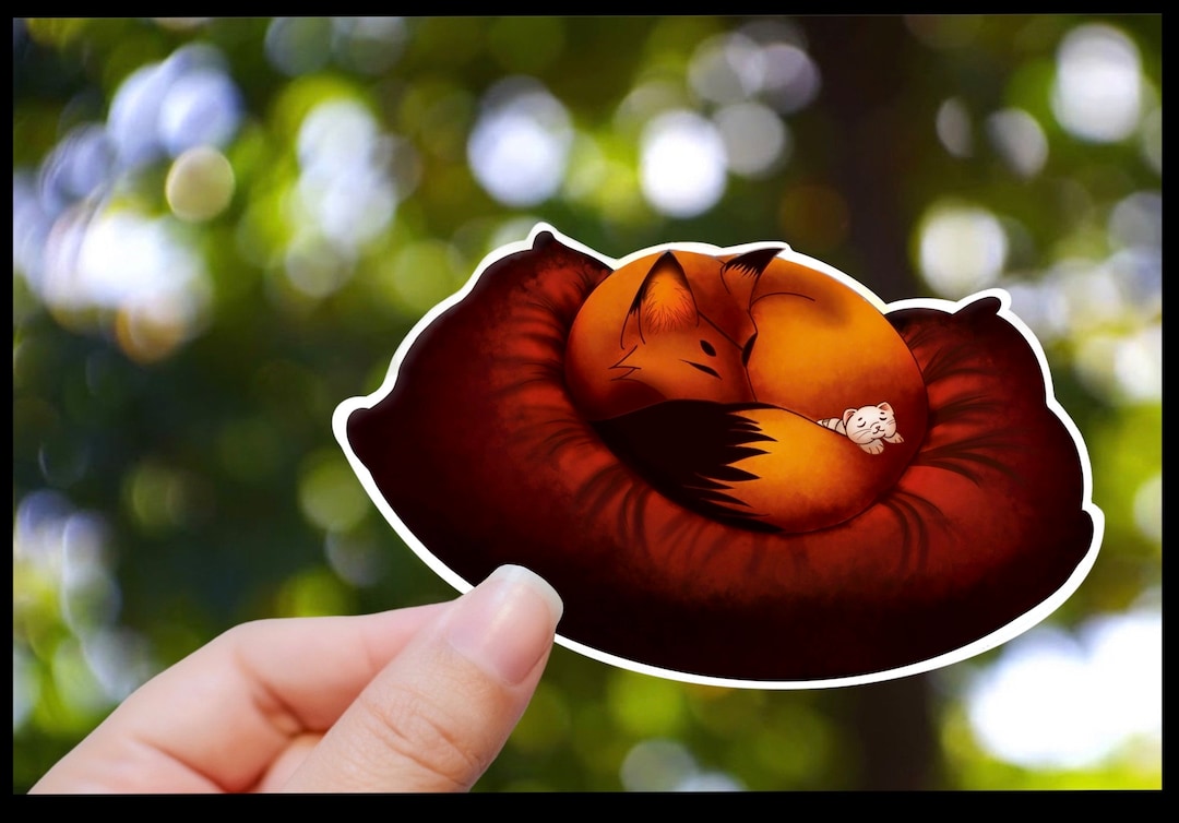 Vibrant Color Fox and Ferret Sticker ENHANCED WITH Artvive AR. - Etsy