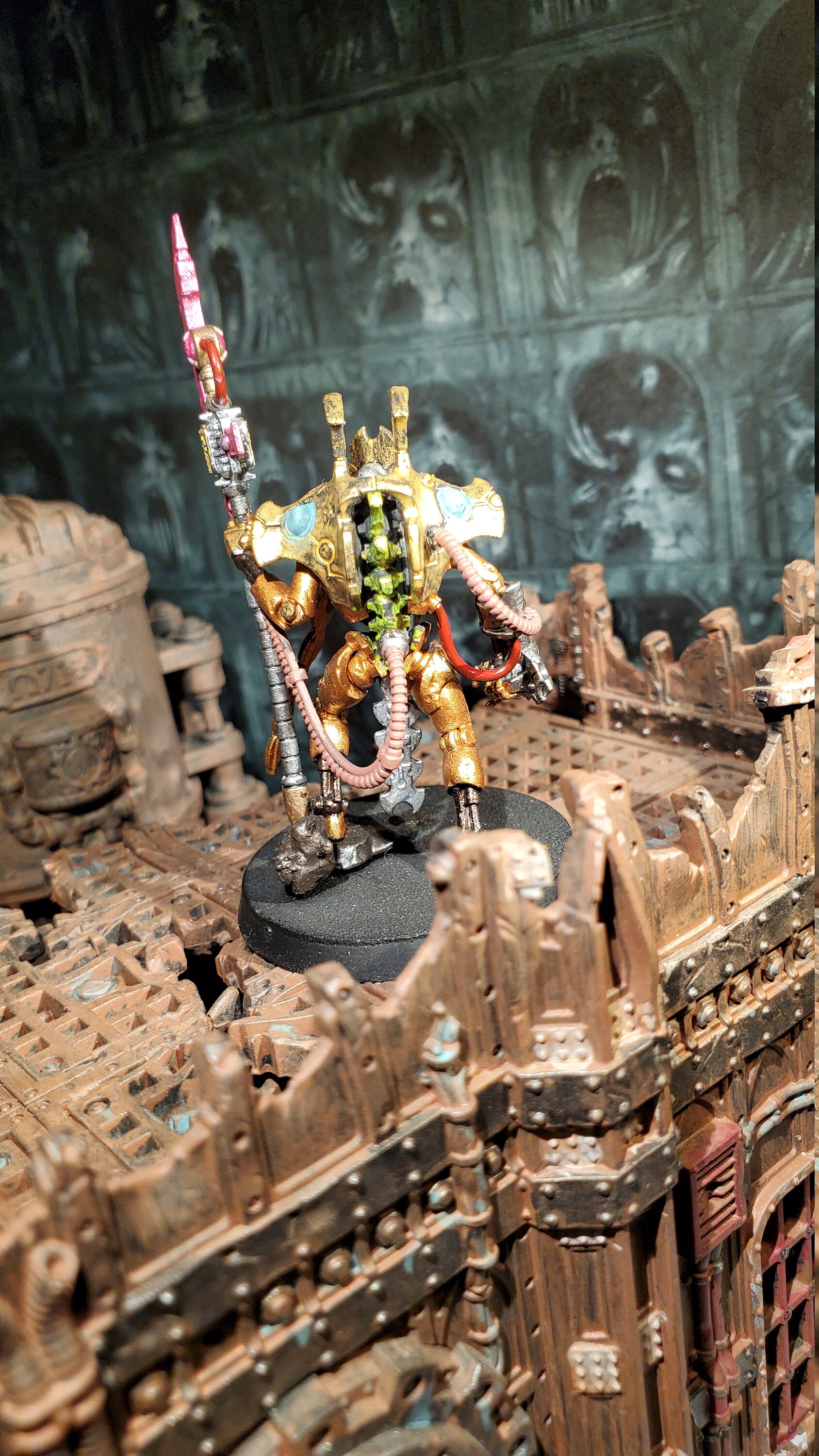 Necron Overlord With Tachyon Arrow and Staff. Fully Painted | Etsy