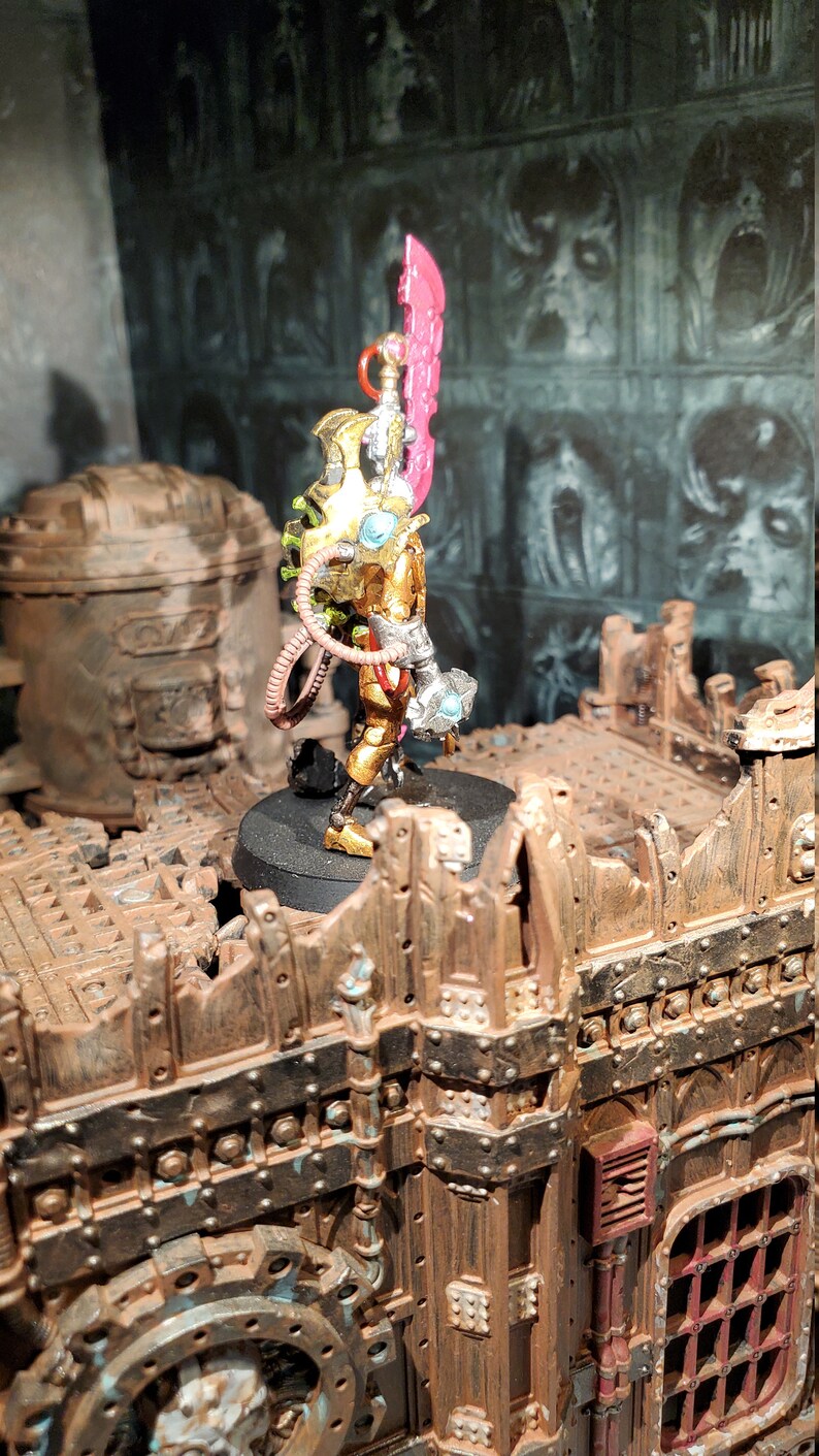 Necron Overlord With Tachyon Arrow and Staff. Fully Painted | Etsy