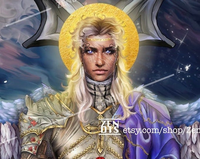 St. Michael the Archangel Devotional Altar Artwork 8.5 X 18' Inches ...