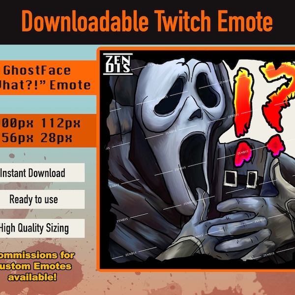 Ghostface Overlay Twitch - Etsy