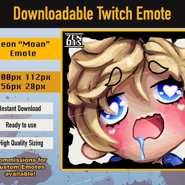 Leon Kennedy Twitch Emote - Etsy Canada