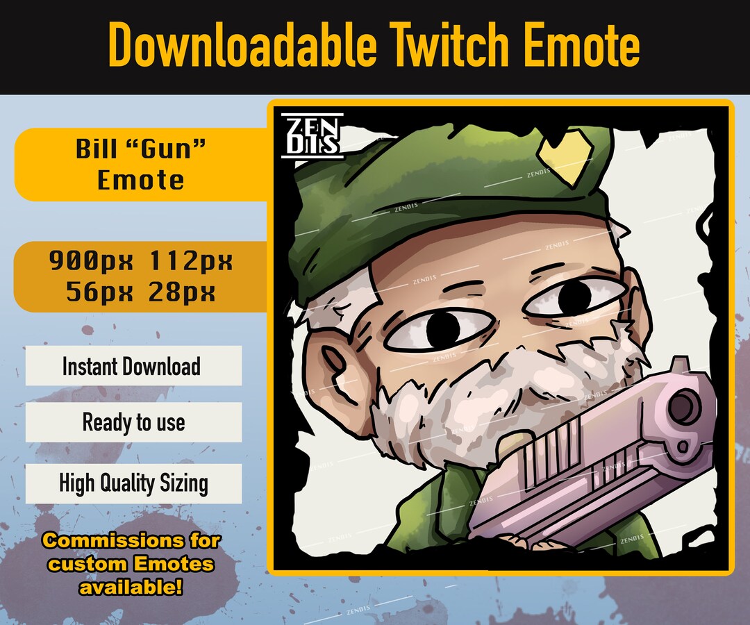 DBD Bill Overbeck gun Twitch Emote Download Dead by Daylight Overlay ...