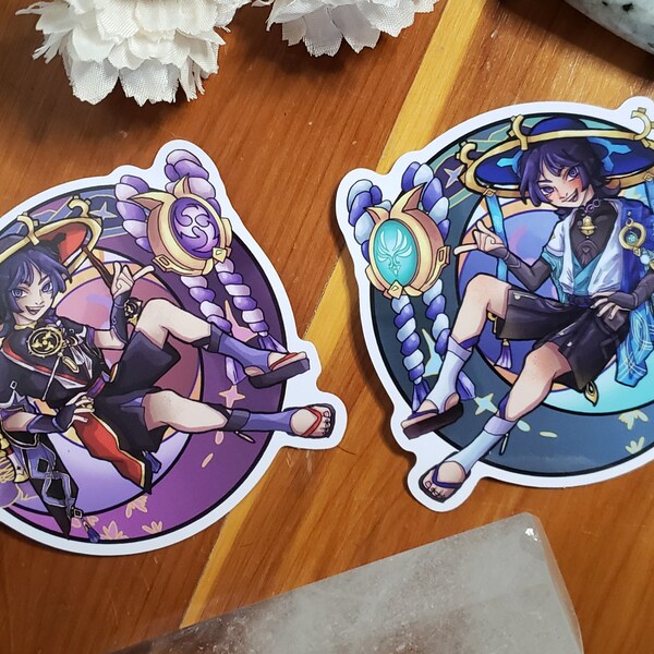 Genshin Stickers Wanderer - Etsy