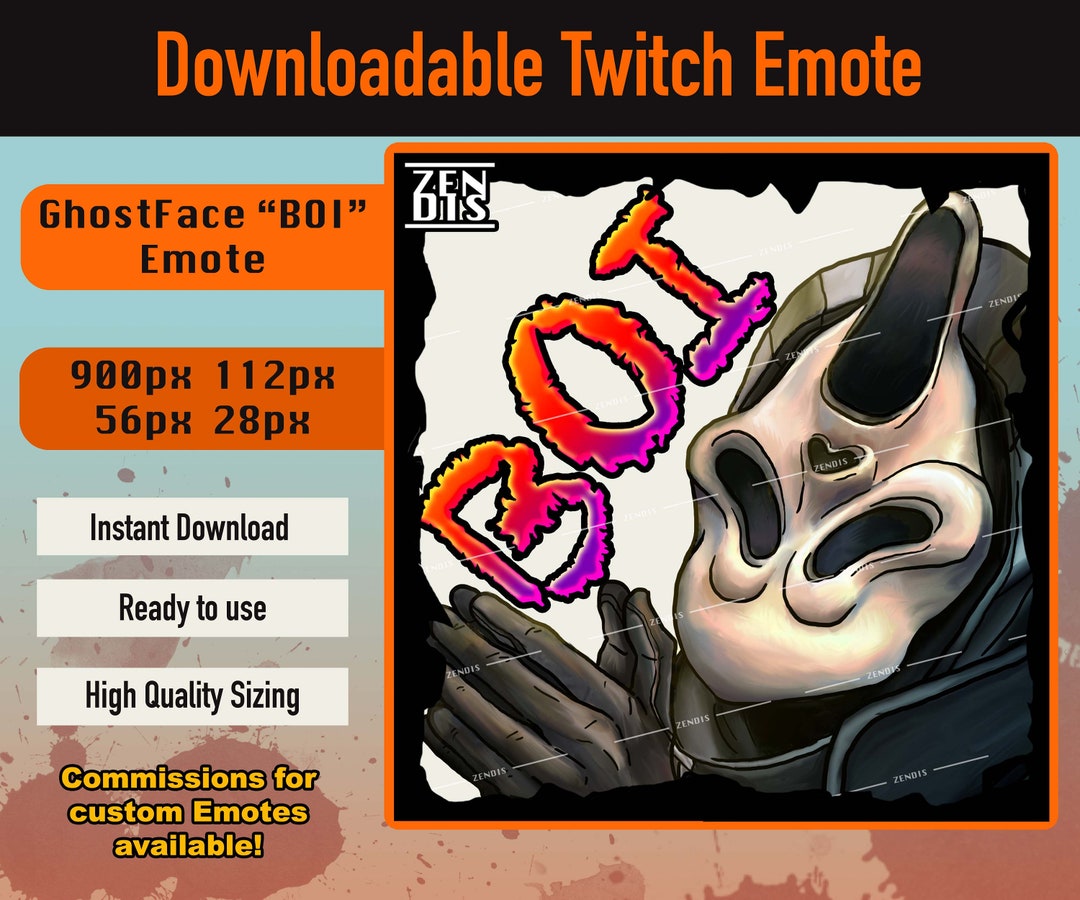 DBD Ghostface boi Twitch Emote Download Dead by Daylight Overlay ...