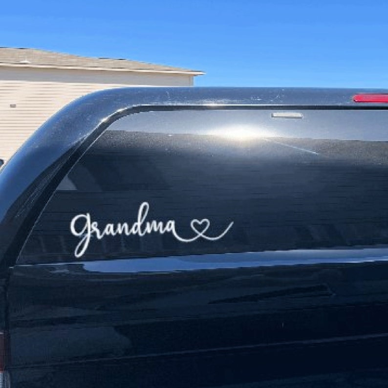 Grandma Car Decal, Personalized With Your Preferred Grandma Name nana ...