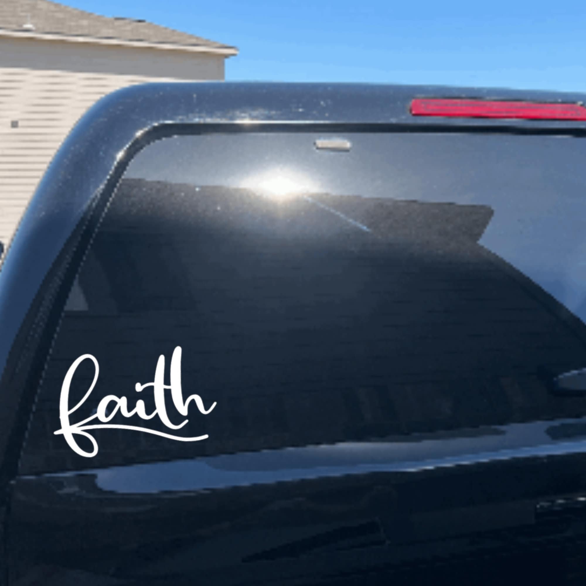 Faith Vinyl Car Decal, Two Styles Available Multiple Sizes Available - Etsy