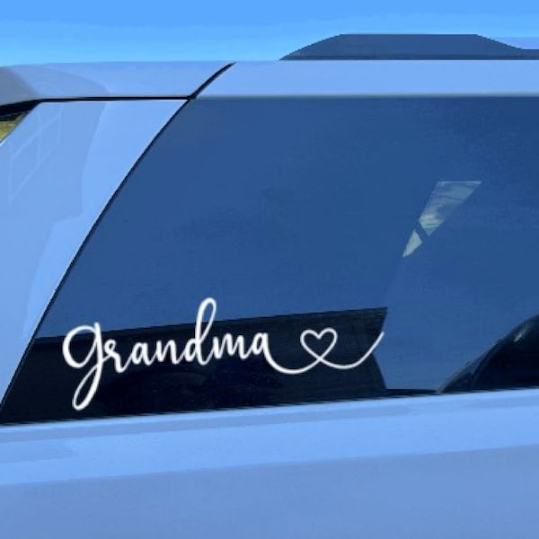 Custom Grandma Car Decal - Etsy