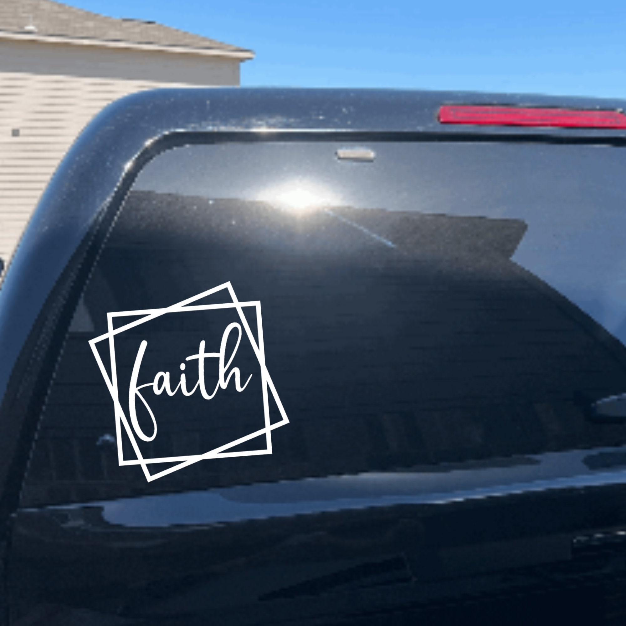 Faith Vinyl Car Decal, Two Styles Available Multiple Sizes Available - Etsy