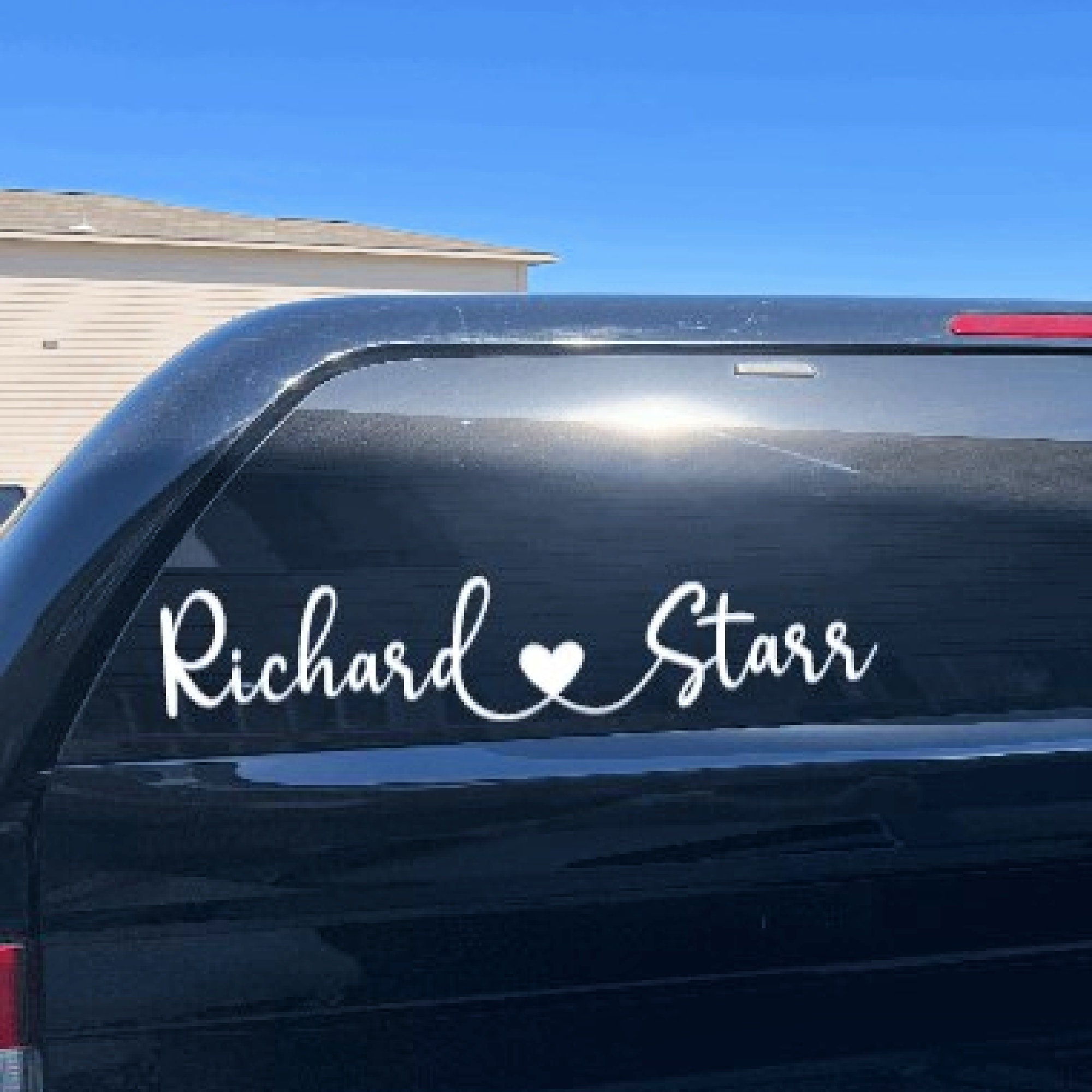 Couple Name Heart Decal. Personalized With Your Choice of Names - Etsy