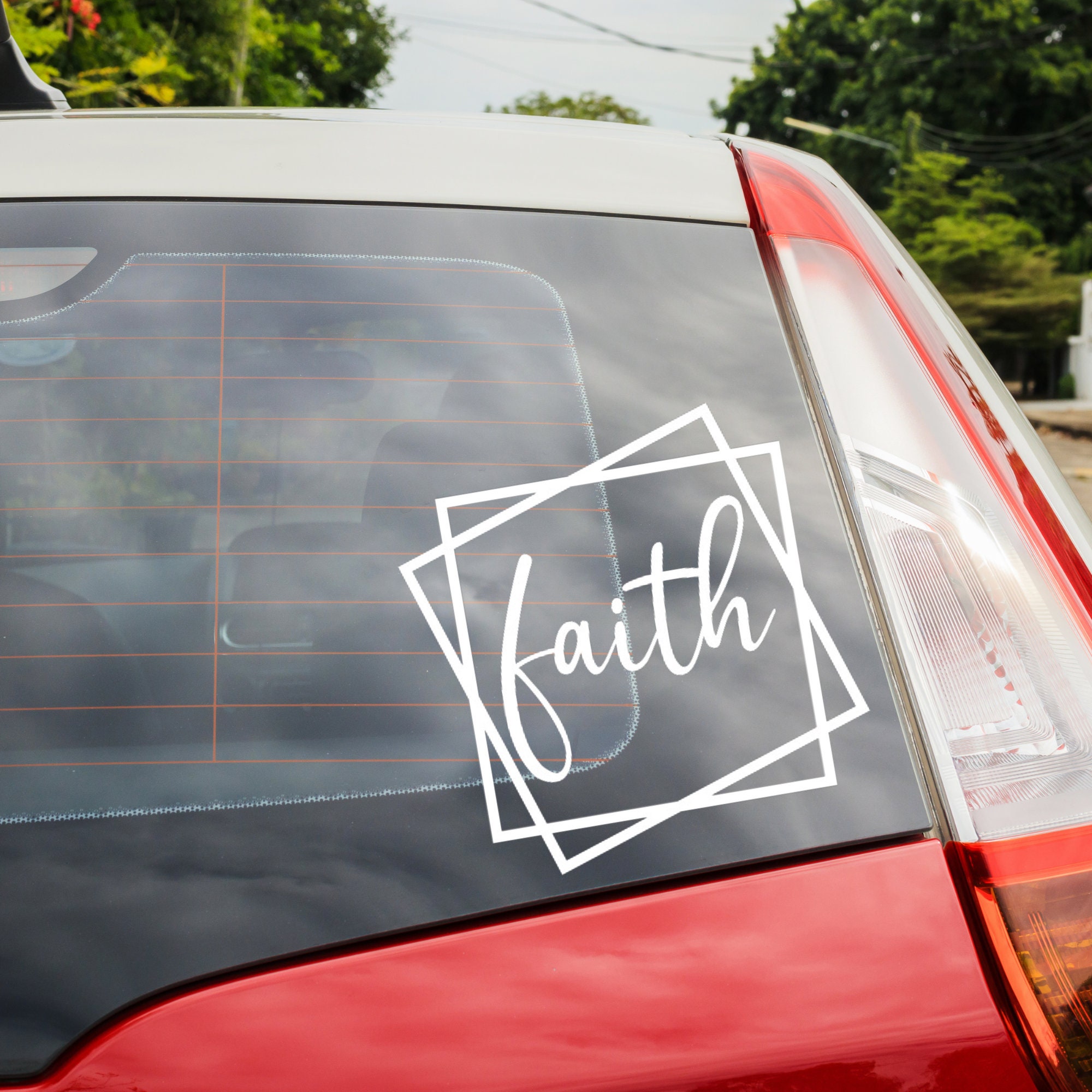 Faith Vinyl Car Decal, Two Styles Available Multiple Sizes Available - Etsy