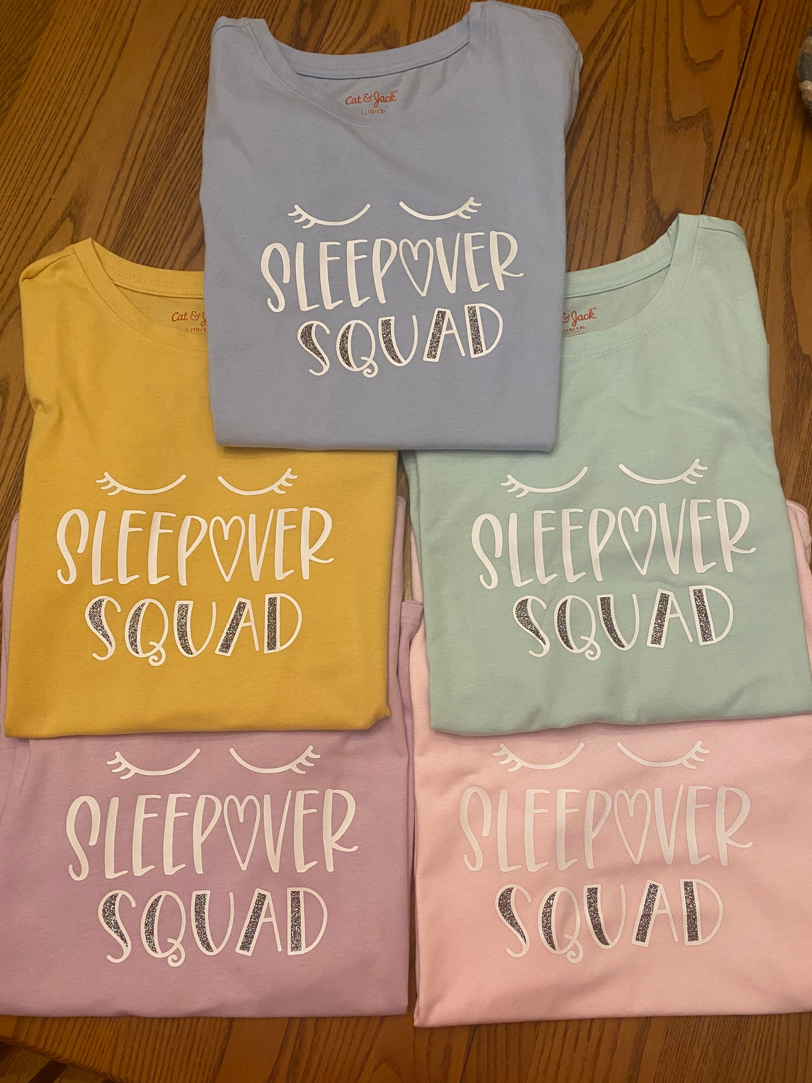 Sleepover Squad Shirt/pajama Top for Sleep Over/birthday Party - Etsy