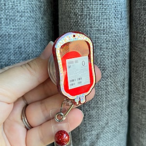 Blood Transfusion Badge Reel - Choose the Blood Type! - Etsy
