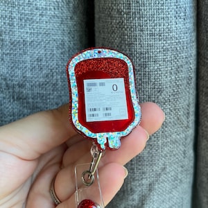 Blood Transfusion Badge Reel - Choose the Blood Type! - Etsy