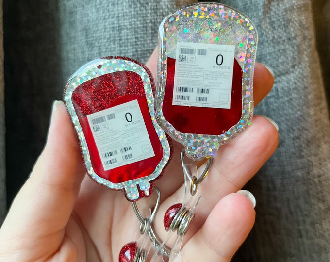Blood Transfusion Badge Reel - Choose the Blood Type! - Etsy