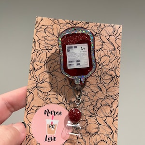 Blood Transfusion Badge Reel - Choose the Blood Type! - Etsy